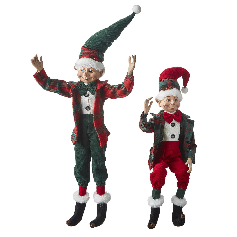 RAZ Heartfelt Holiday Posable Elf 40cm – Village Home & Living