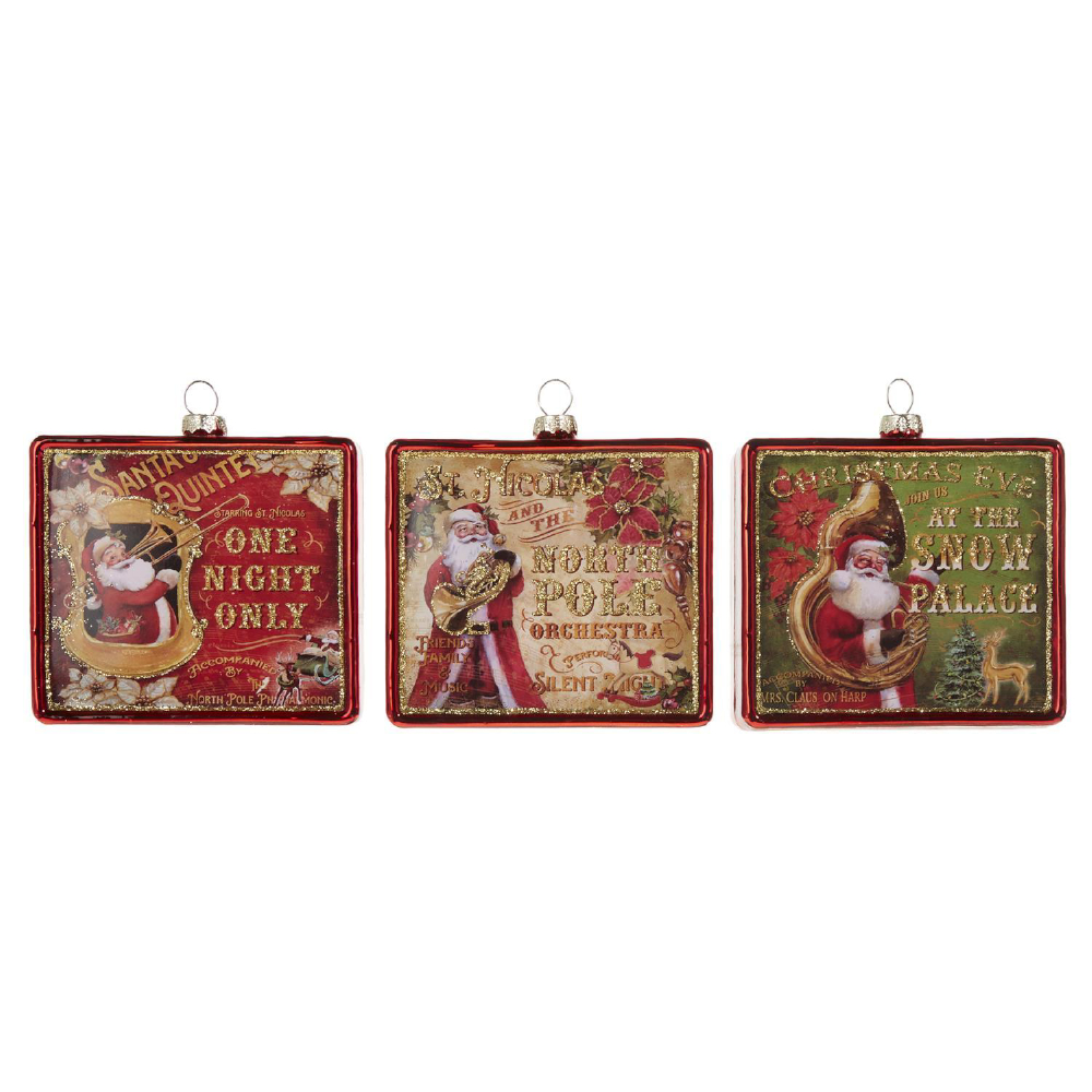 RAZ Santa With Instrument Hanging Ornament – Village Home & Living