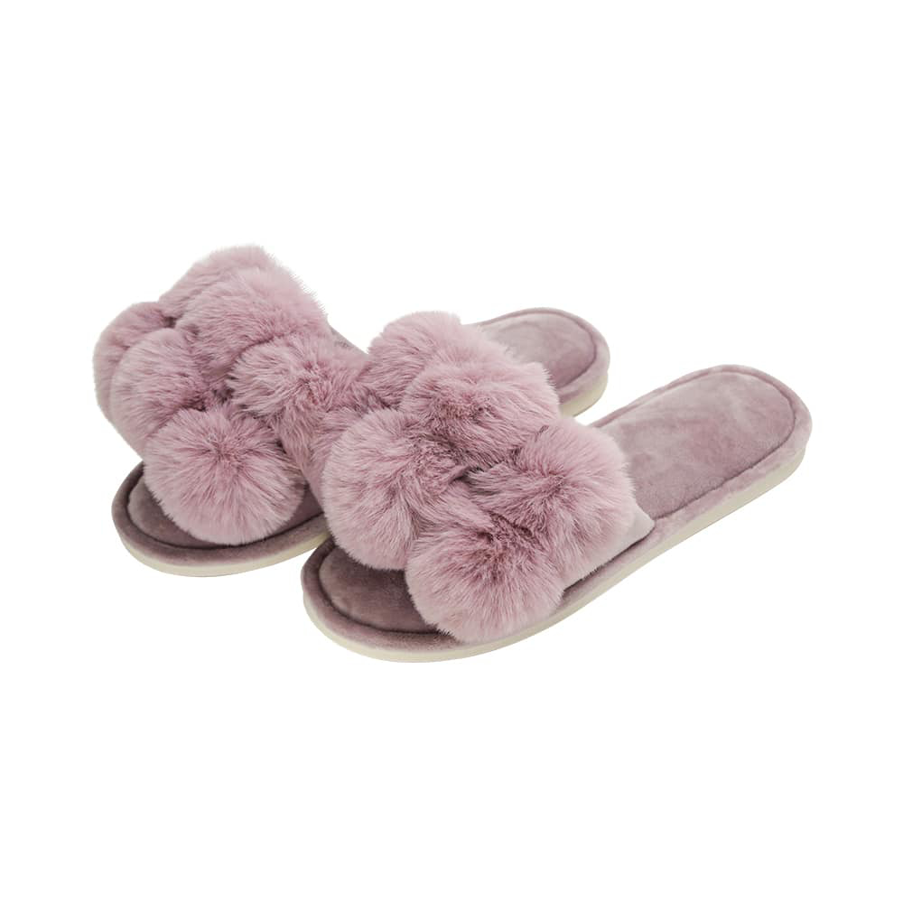 Pom Pom Slippers-Lilac Small – Village Home & Living