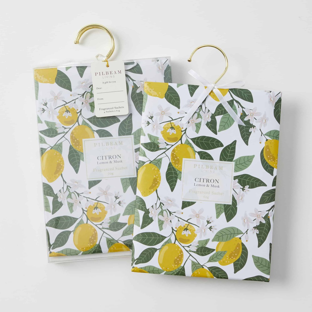 Citron Scented Hanging Sachets Lemon & Musk – Village Home & Living