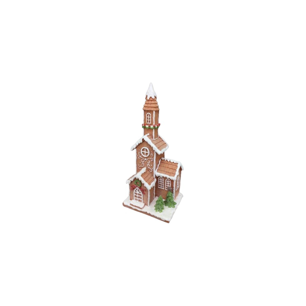 Gingerbread Church 31cm – Village Home & Living